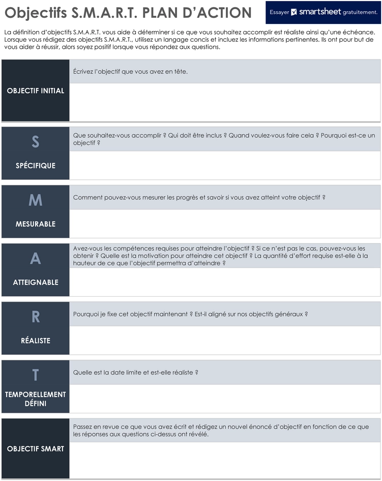 Modèle Word de Plan d'Action - Gestion & Organisation - modeles.fr